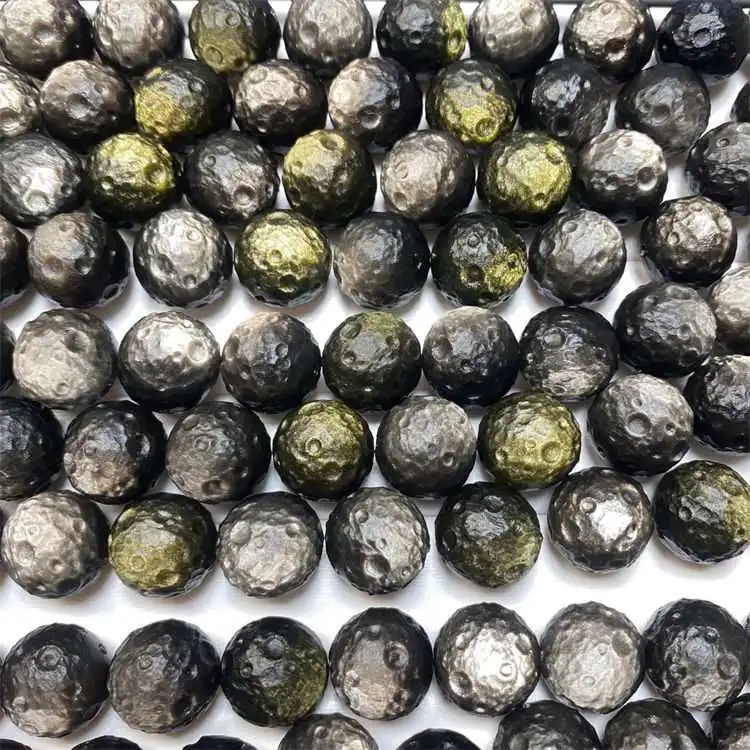 Natural obsidian meteorite accessories