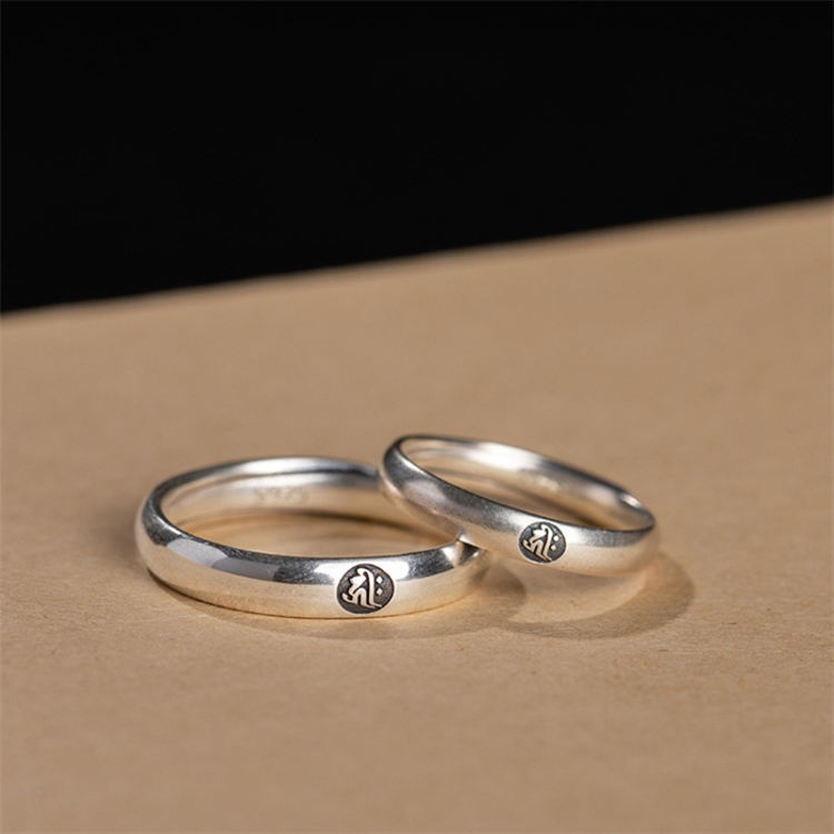 925 silver eight zodiac signs ring