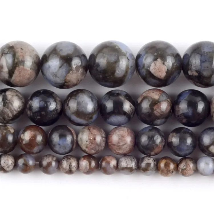natural blue colored stone beads