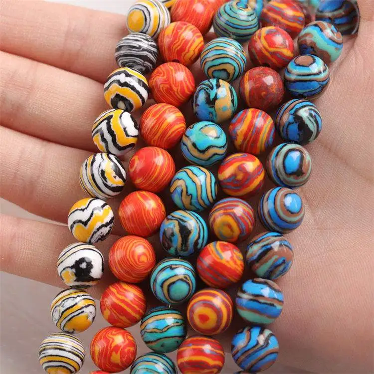 natural Synthetic Malachite beads