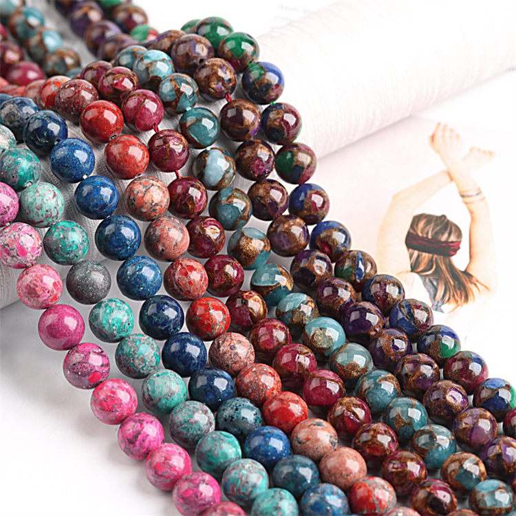 natural tanzania multicolor beads