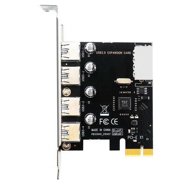 4 Ports PCI Expree to USB Expansion Card,