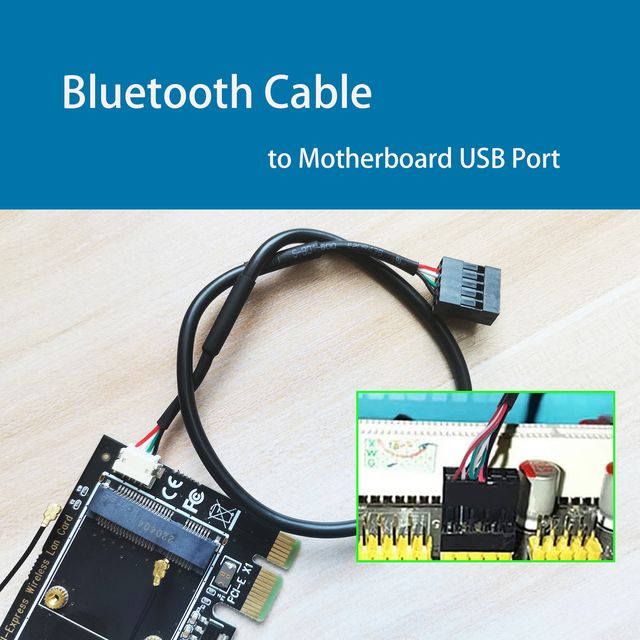 WA02 Mini PCIe to PCIe X1 Adapter - Supports Mini PCIe WiFi 4/5/6/6e ...