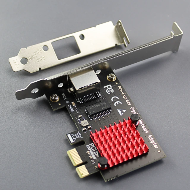 10/100/1000Mbps Gigabit PCI-E NIC Network Card, PCI-Express X1, RJ45 LAN Port