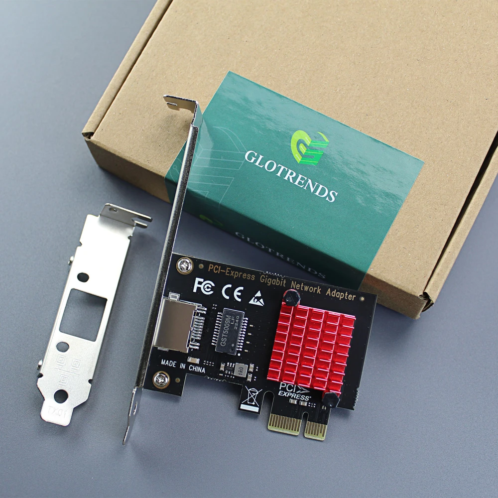 10/100/1000Mbps Gigabit PCI-E NIC Network Card, PCI-Express X1, RJ45 ...