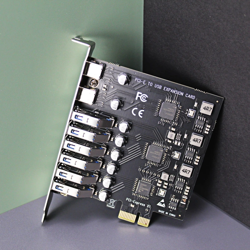 6 x USB-A + 2 x USB-C 3.0 5Gbps PCI-Express Adapter Card, Compatible ...