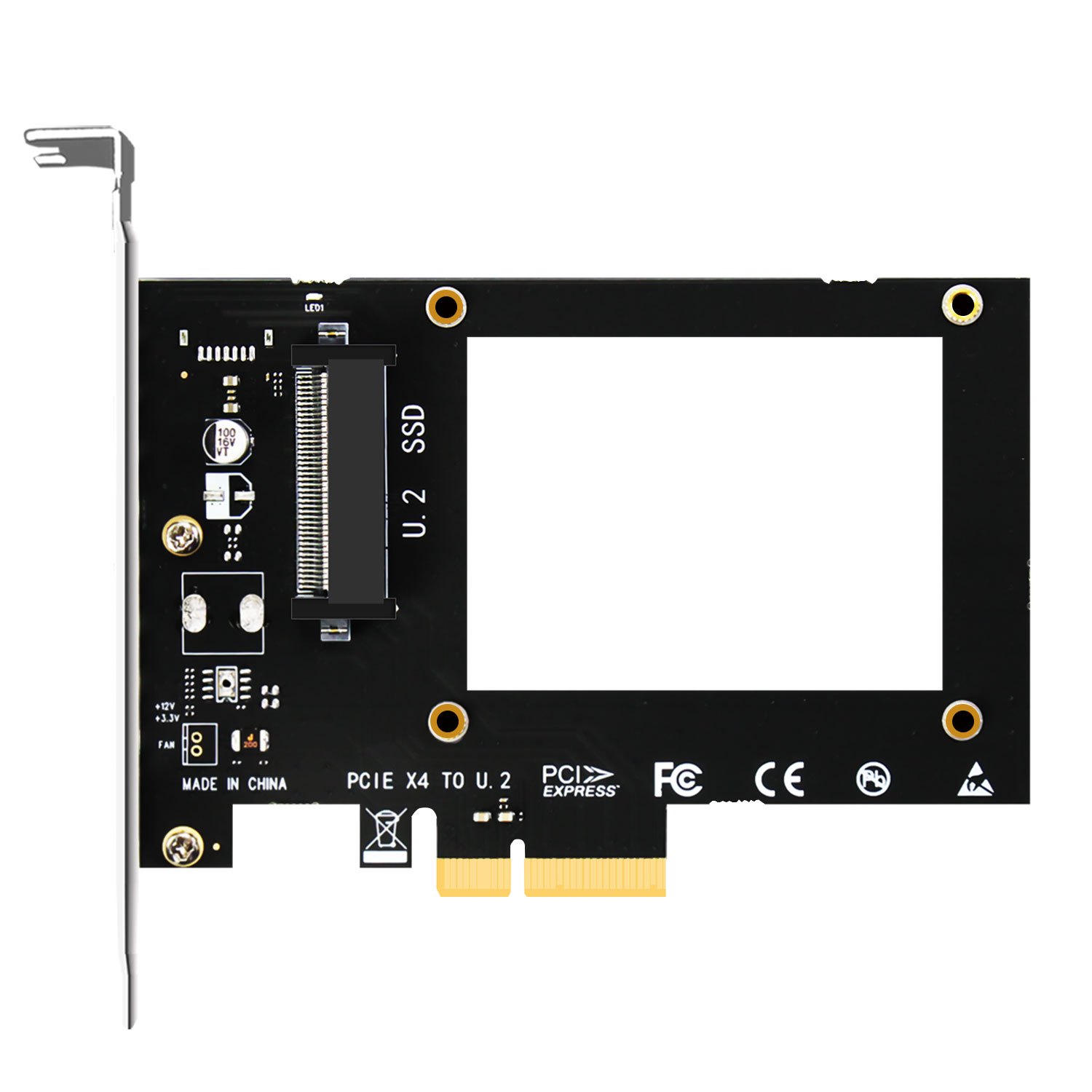 PU11 U.2 to PCIe 4.0 X4 Adapter for 2.5 Inch U.2 SSD | GLOTRENDS