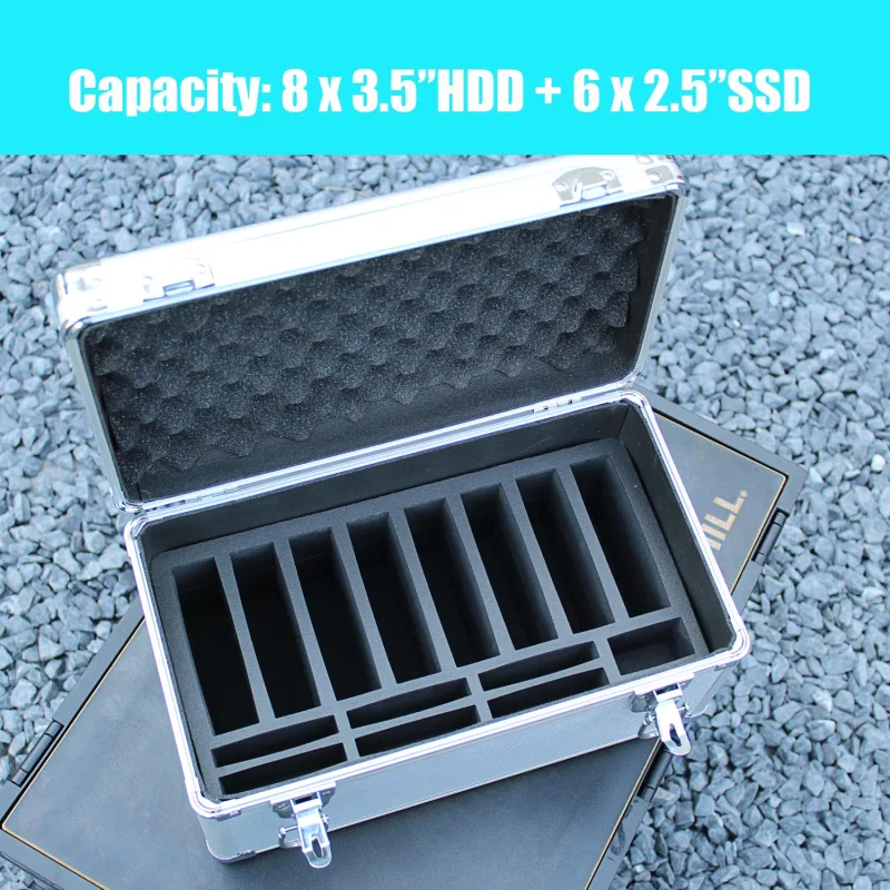 B86 14-slot Storage Box for 2.5/3.5 Inch Internal Hard Disk, Portable ...