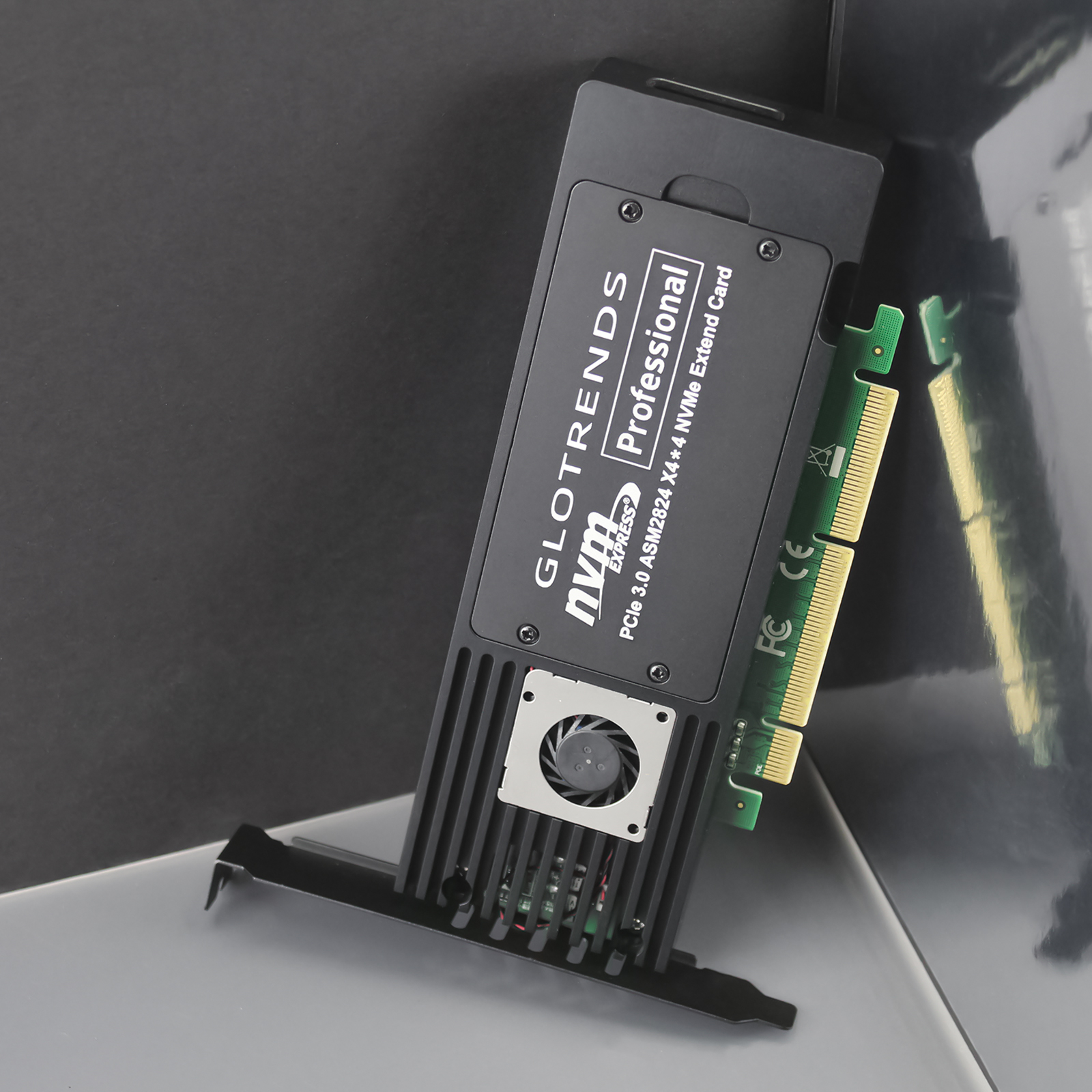 ST560 Quad M.2 NVMe to PCIE 3.0 X8 Adapter Card with ASM2824 Controller ...