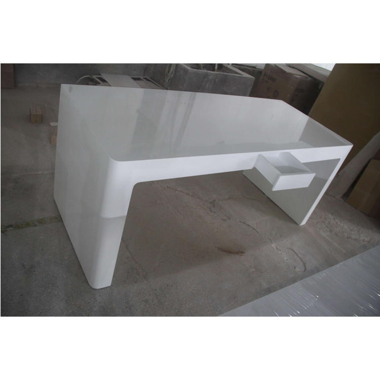 White Color Luxury Office Desk Executive Modern Office Table