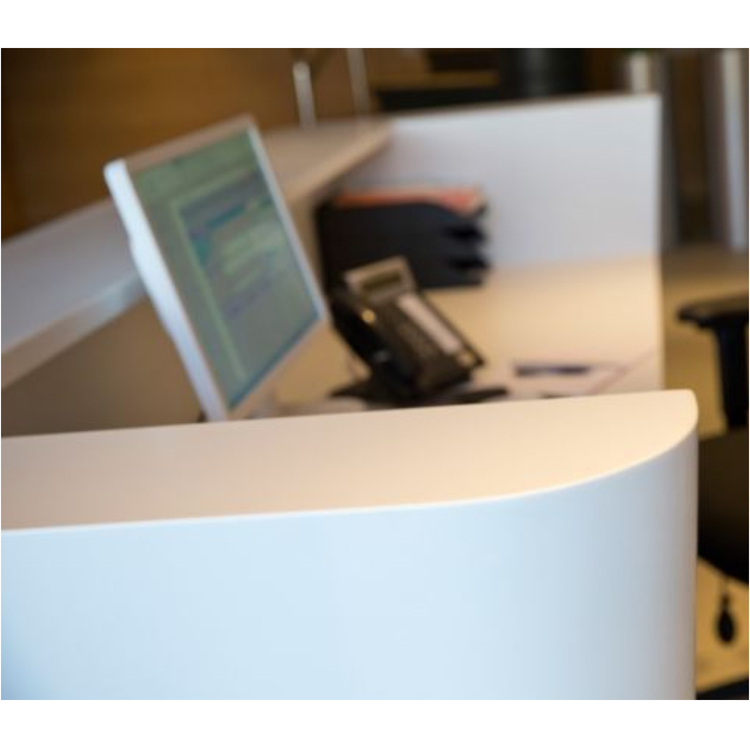 Modern Design Reception Desk White Led Service Counter