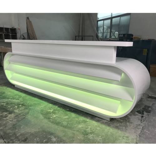 London Olympic Games Reception Desk Table Rounded Led Information Counter