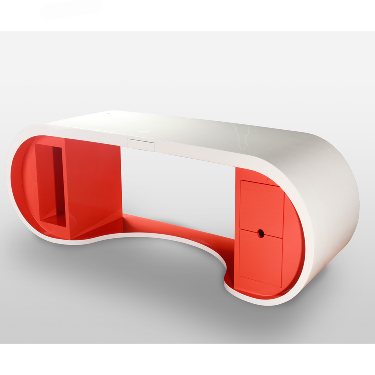 Italian Design Corian Executive Office Table Modern Office Desk White