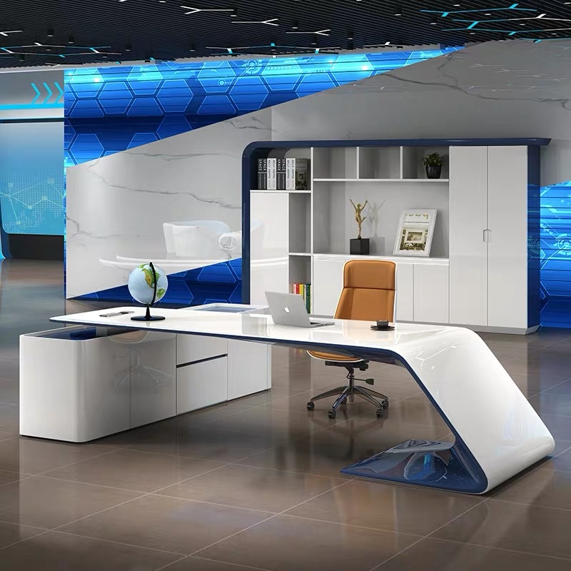 Large Size Modern Executive Desk High End Office Furniture Table
