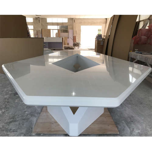 Polygon Marble Stone Boardroom Table Luxury Conference Table