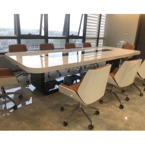 Custom Made Oval Shape Meeting Room Boardroom Conference Table
