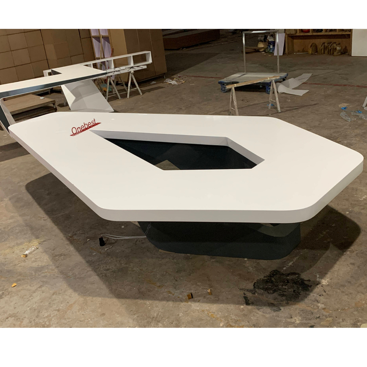 Luxury Design Wireless Conference Table Microphone Wooden Desk