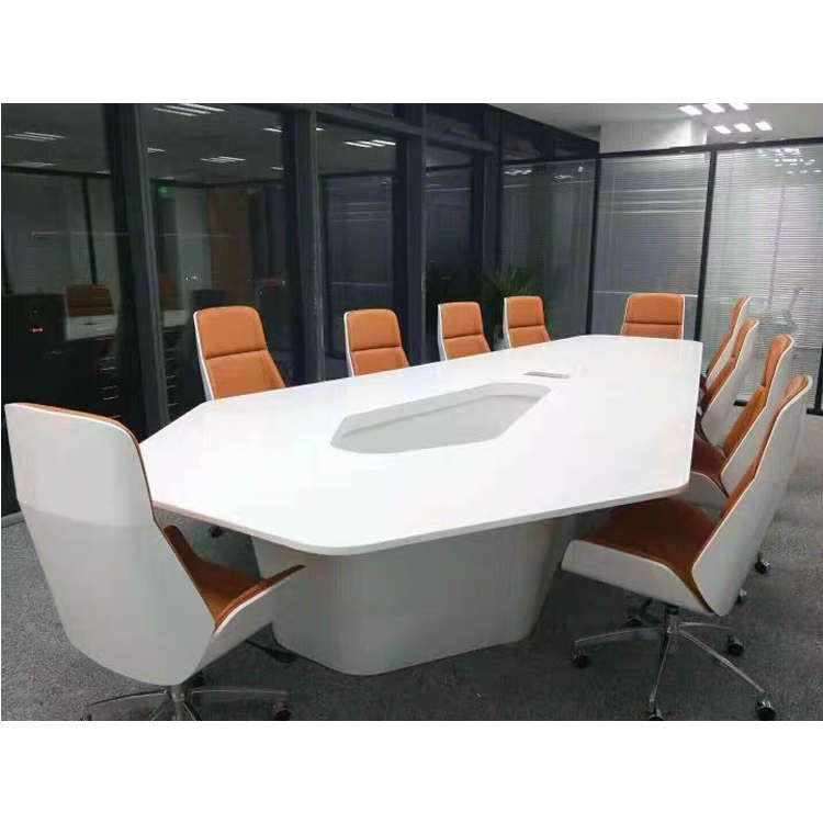 Luxury Design Wireless Conference Table Microphone Wooden Desk