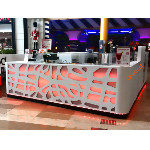 Custom Design Corian Translucent Stone Led Bar Counter Tables