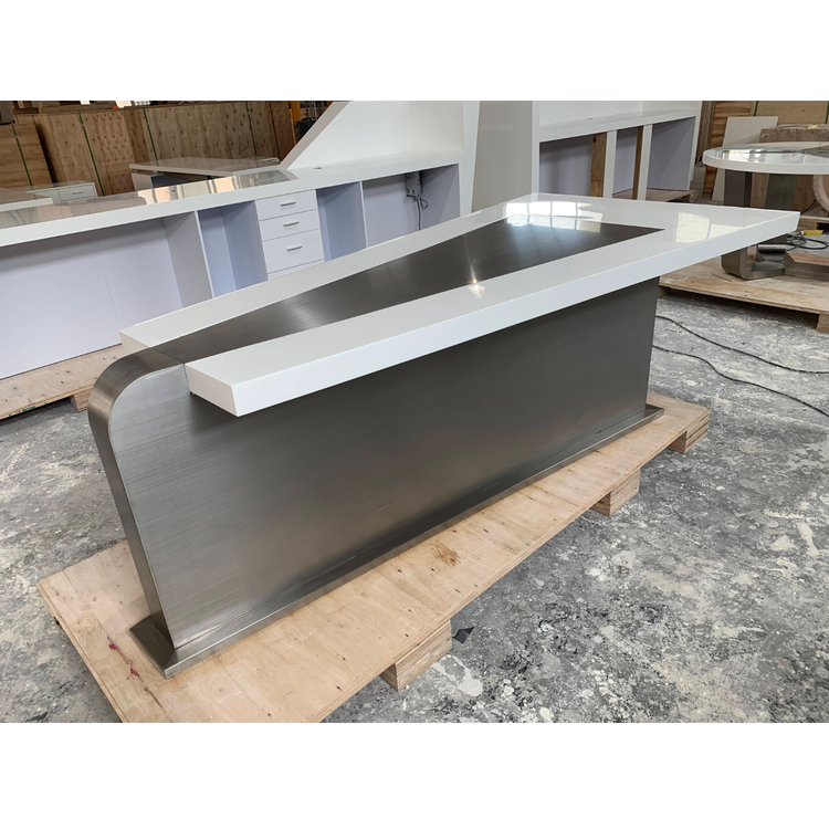 Metal Frame Foldable Conference Table Triangle Shape Meeting Desk