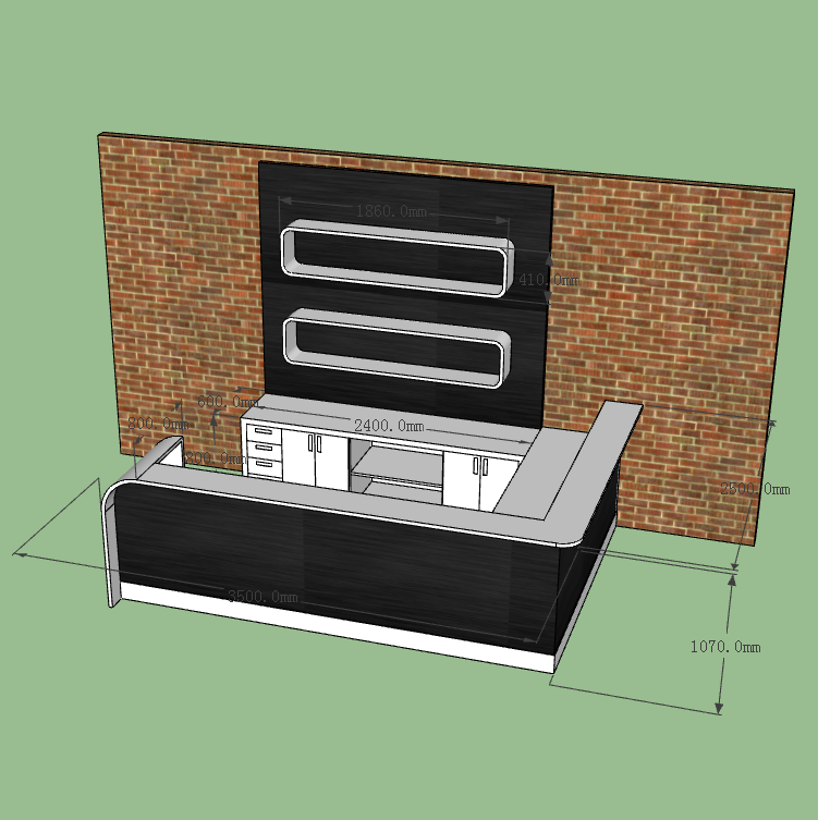 Corian Solid Surface Bar Table Top Wooden Front Bar Counter