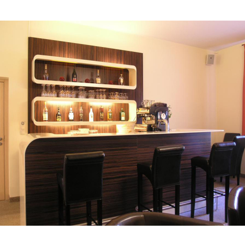 Corian Solid Surface Bar Table Top Wooden Front Bar Counter