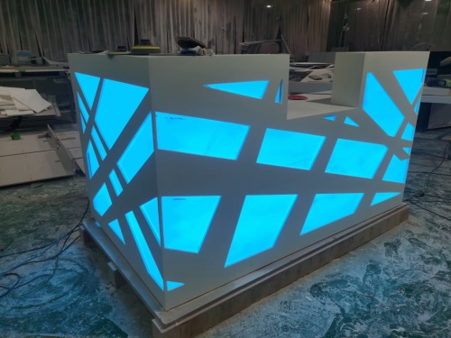 Industrial Design Bar Table Reception Desk Led Office Counter