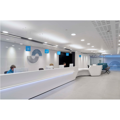 Big Measurements Commercial Furniture Decoration Salon Reception Desk
