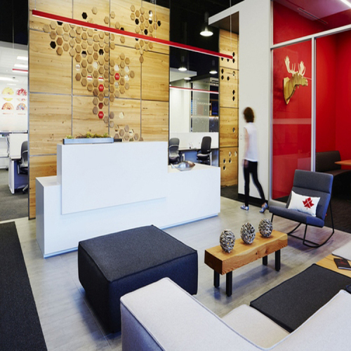 Elegant Design Boutique Reception Desk Tailored Office Furniture