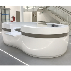 Exported to France Circle Shape Intelligent Front Reception Desk