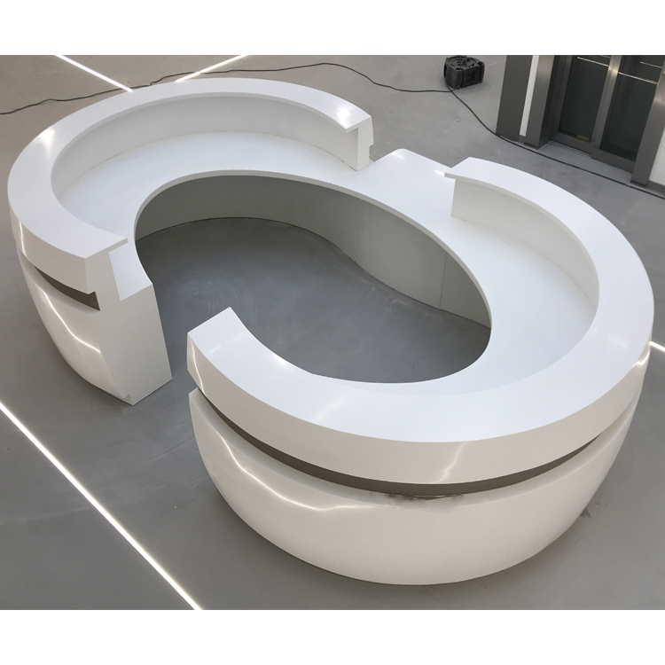 Exported to France Circle Shape Intelligent Front Reception Desk