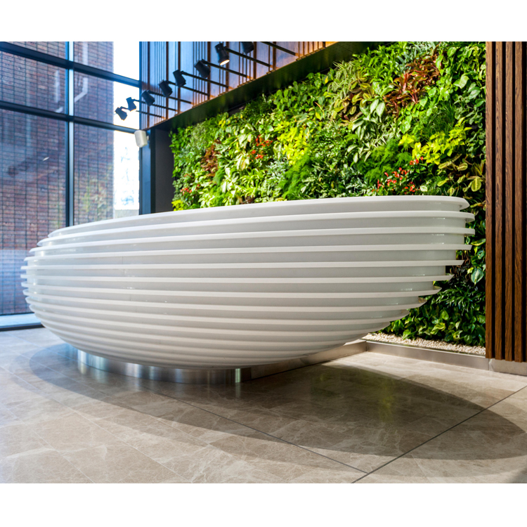 Complicated Design Model Fiberglass Spa KTV Reception Desk