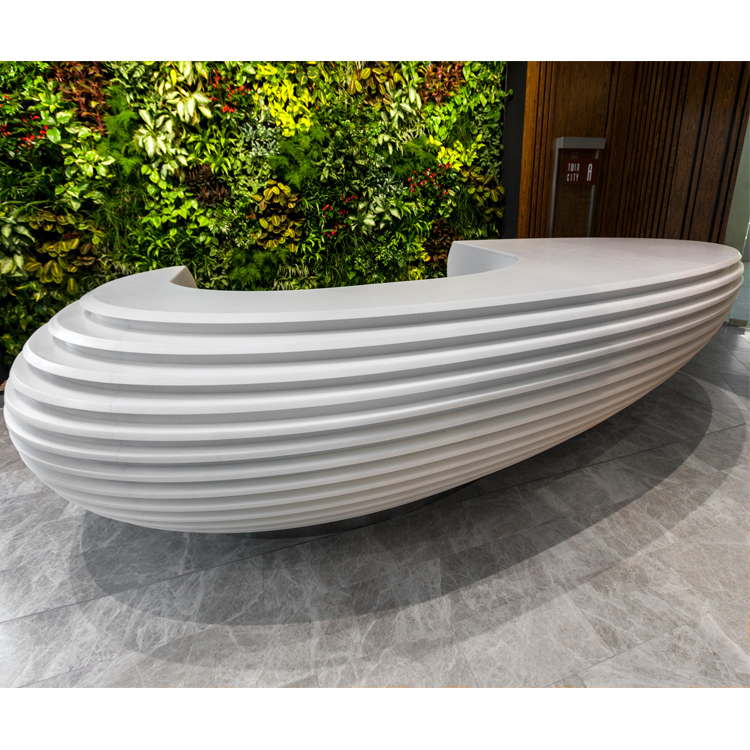 Complicated Design Model Fiberglass Spa KTV Reception Desk