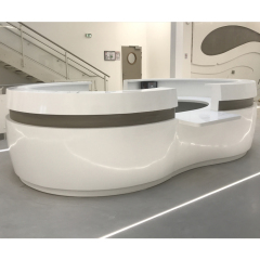 Exported to France Circle Shape Intelligent Front Reception Desk
