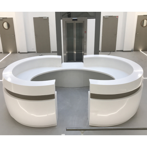 Exported to France Circle Shape Intelligent Front Reception Desk