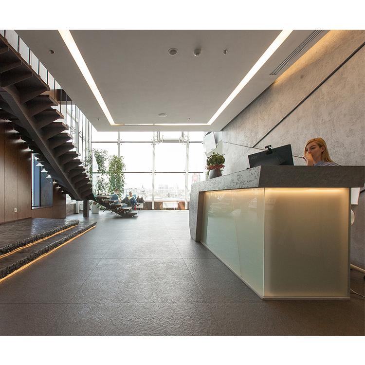 Concrete Marble Stone Waiting Area Reception Desk Clinic Furniture