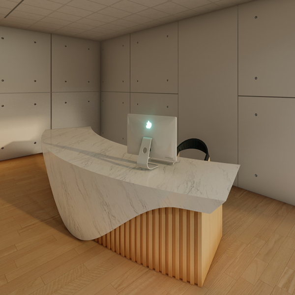 Custom Modern Furniture Office Reception Counter Table Front Desk