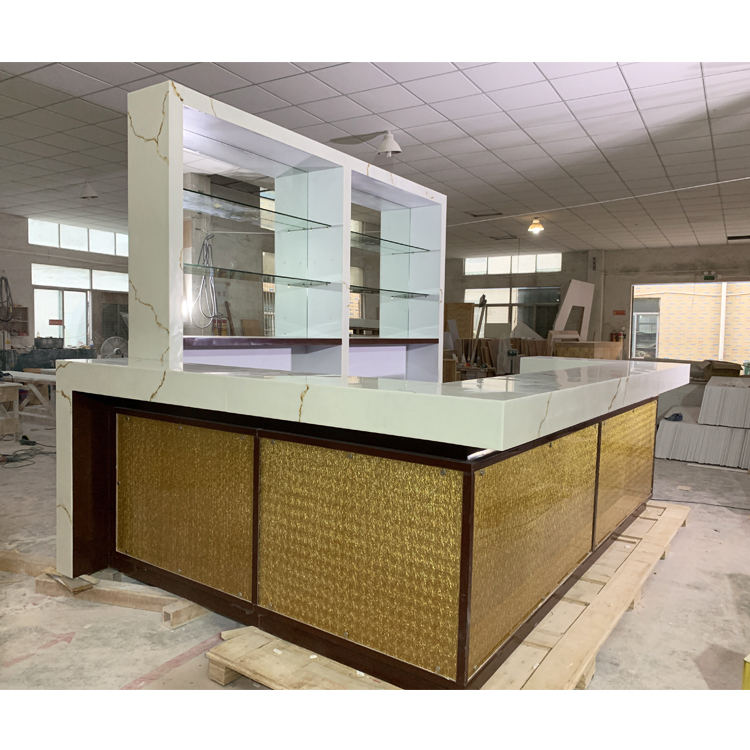 Luxury Design Backlit Bar Counter Sets Led Bar Furniture Display