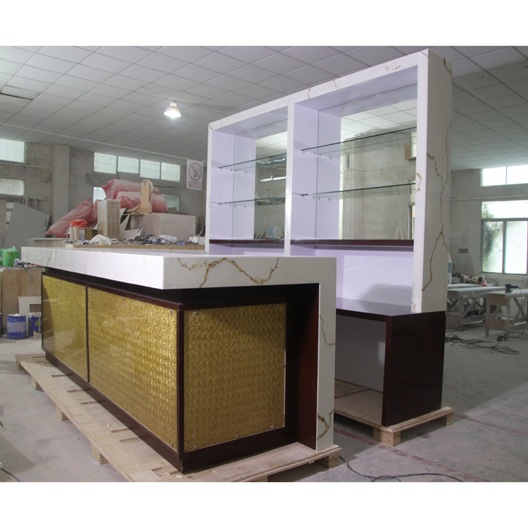 Luxury Design Backlit Bar Counter Sets Led Bar Furniture Display