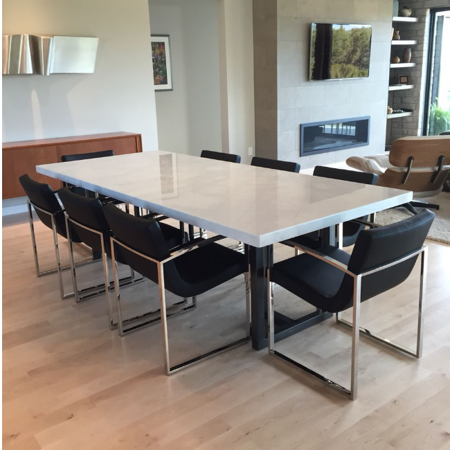 Switch Socket Conference Table White Marble Meeting Desk Chairs