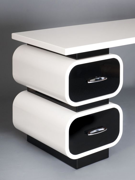 Normal Design Small Size Executive Fancy Office Desk with Drawers
