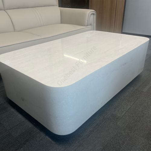 Corian Solid Surface Stone Cafe Table Modern Tea Coffee Tables