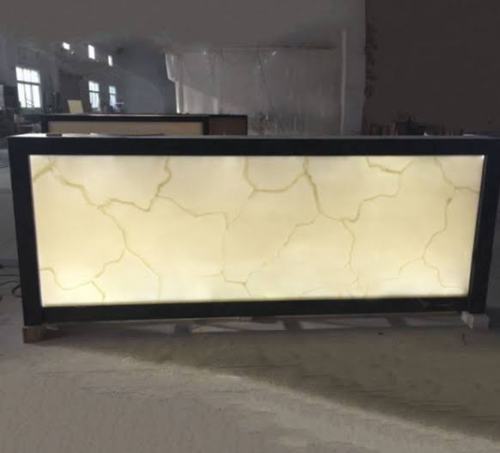 Translucent Stone Led Lighted Home Bar Cabinet Luxury Bar Counter