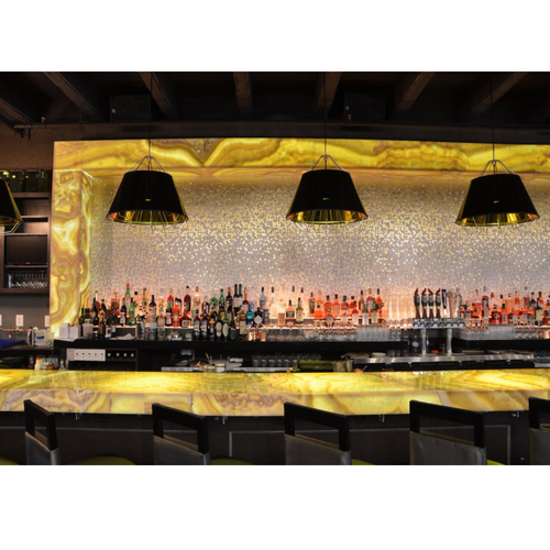 Brazil Onyx Stone Night Club Bar Counters Indoor Bar Interior Design