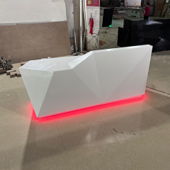Paris Sports Reception Desk Counters Led Diamond Design Front Counters