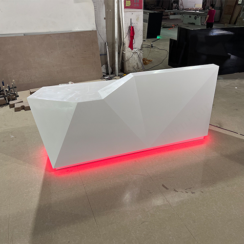 Paris Sports Reception Desk Counters Led Diamond Design Front Counters