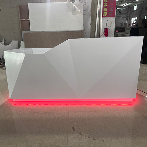 Paris Sports Reception Desk Counters Led Diamond Design Front Counters