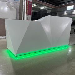 Paris Sports Reception Desk Counters Led Diamond Design Front Counters