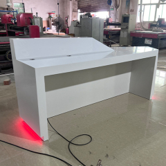 Paris Sports Reception Desk Counters Led Diamond Design Front Counters