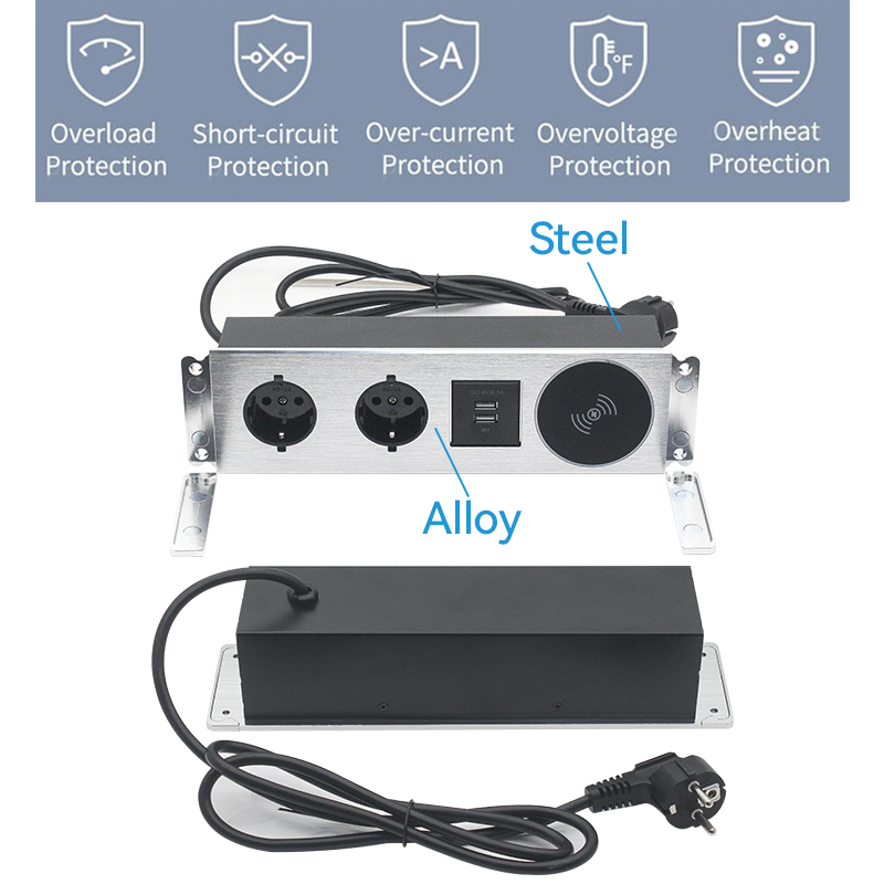 EU schulo Office Socket Tabletop Socket Smart Home Socket With wireless ...